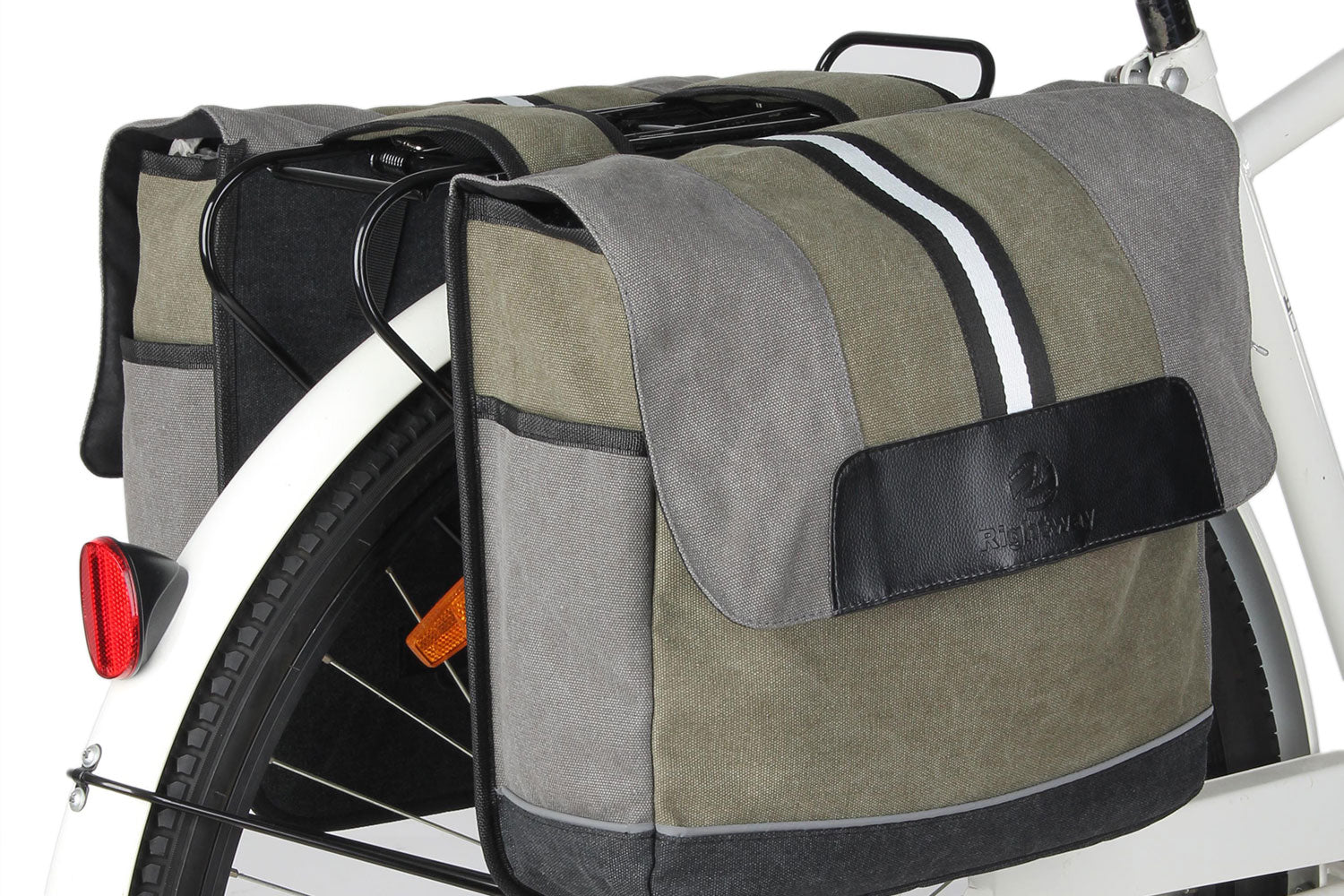 EMMO Canada | Universal Canvas Bike Pannier Bag | Bicycle Storage