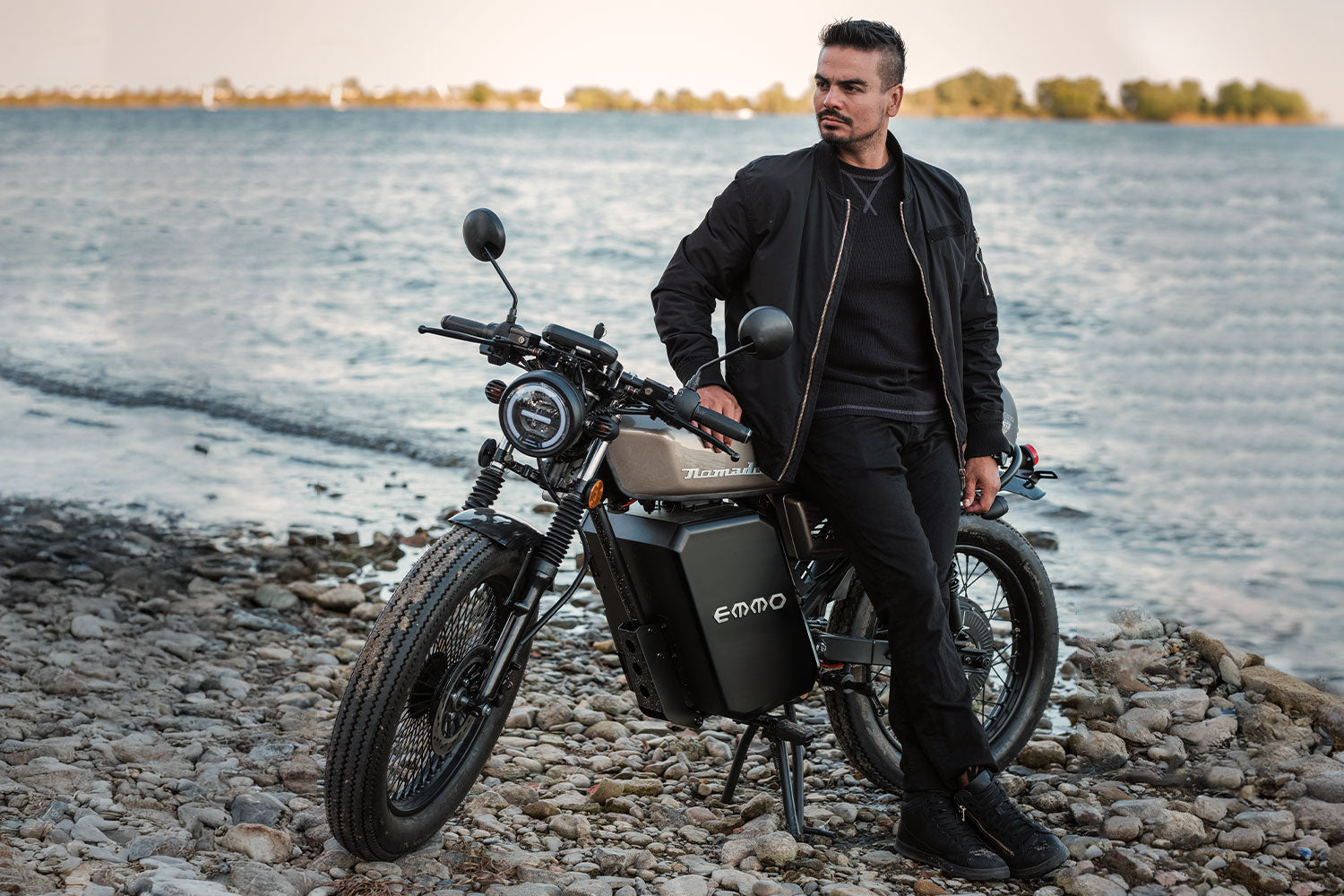 EMMO Nomado Customizable Cafe Racer 72V Electric Motorcycle Long Range ...